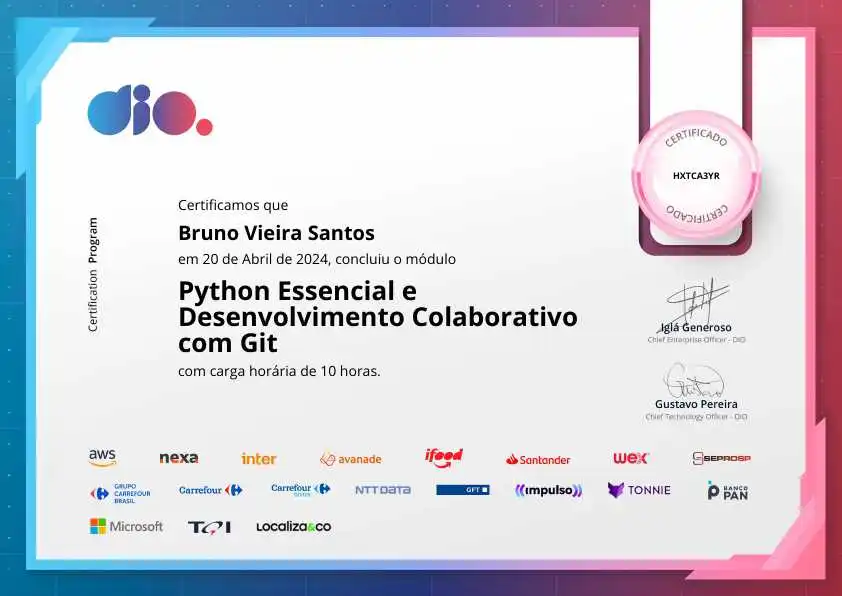 Bruno Vieira Santos - Desenvolvedor Backend | Python | JavaScript ...