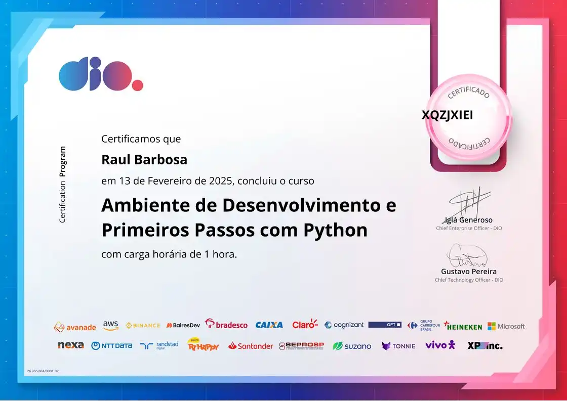 Raul Barbosa - Analista de Infraestrura de TI | Desenvolvedor Python | LinkedIn