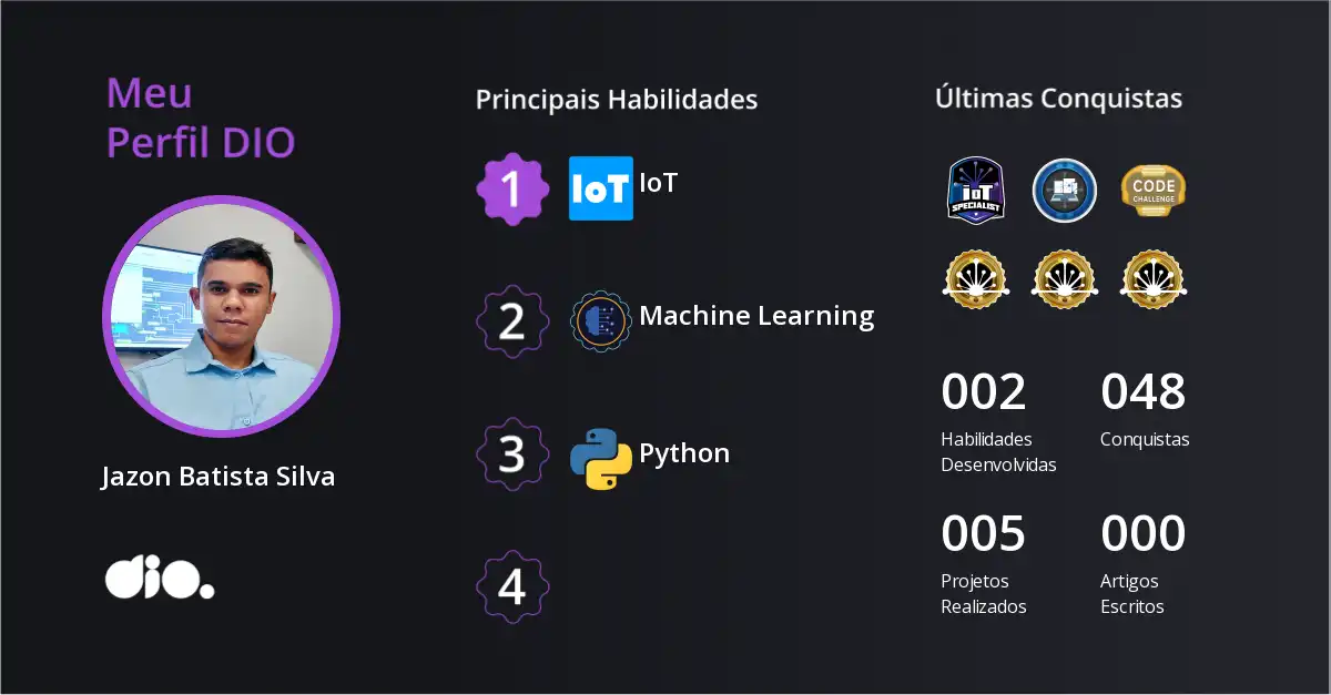 Jazon Batista Silva — DIO Community Profile