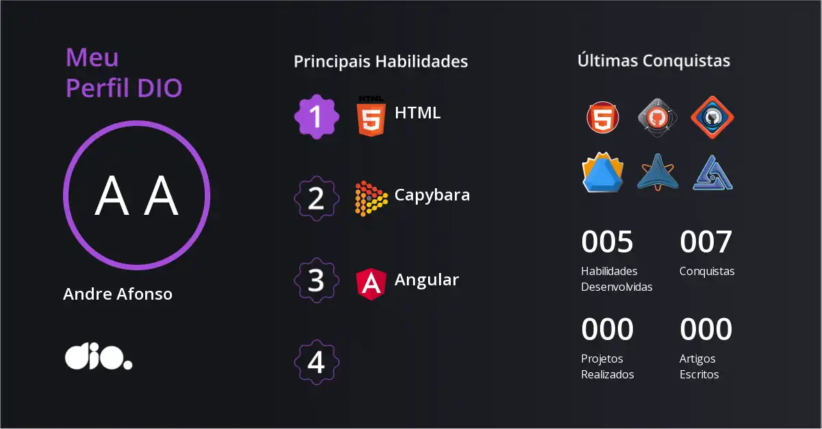 Andre Felipe Soares Afonso — DIO Community Profile