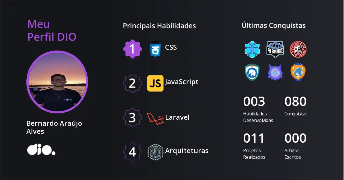 Bernardo Araújo Alves — DIO Community Profile