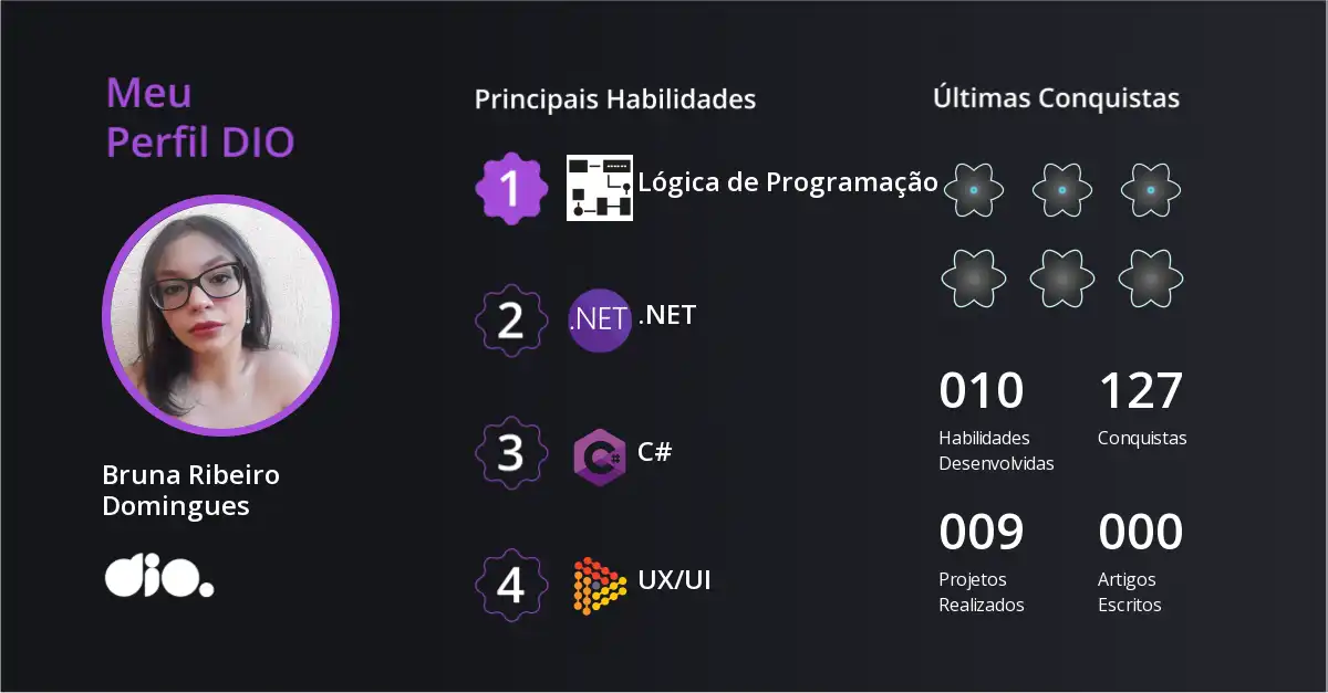 Bruna Ribeiro Domingues — DIO Community Profile