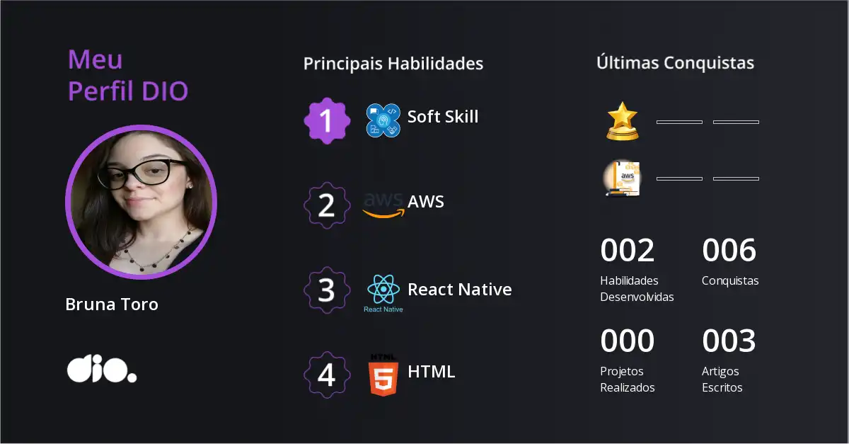 Bruna Ferreira Toro — DIO Community Profile