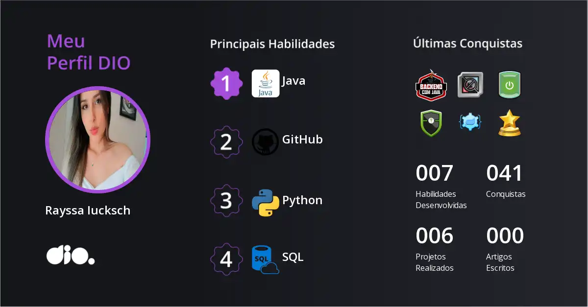 Rayssa Taborda Iucksch — DIO Community Profile