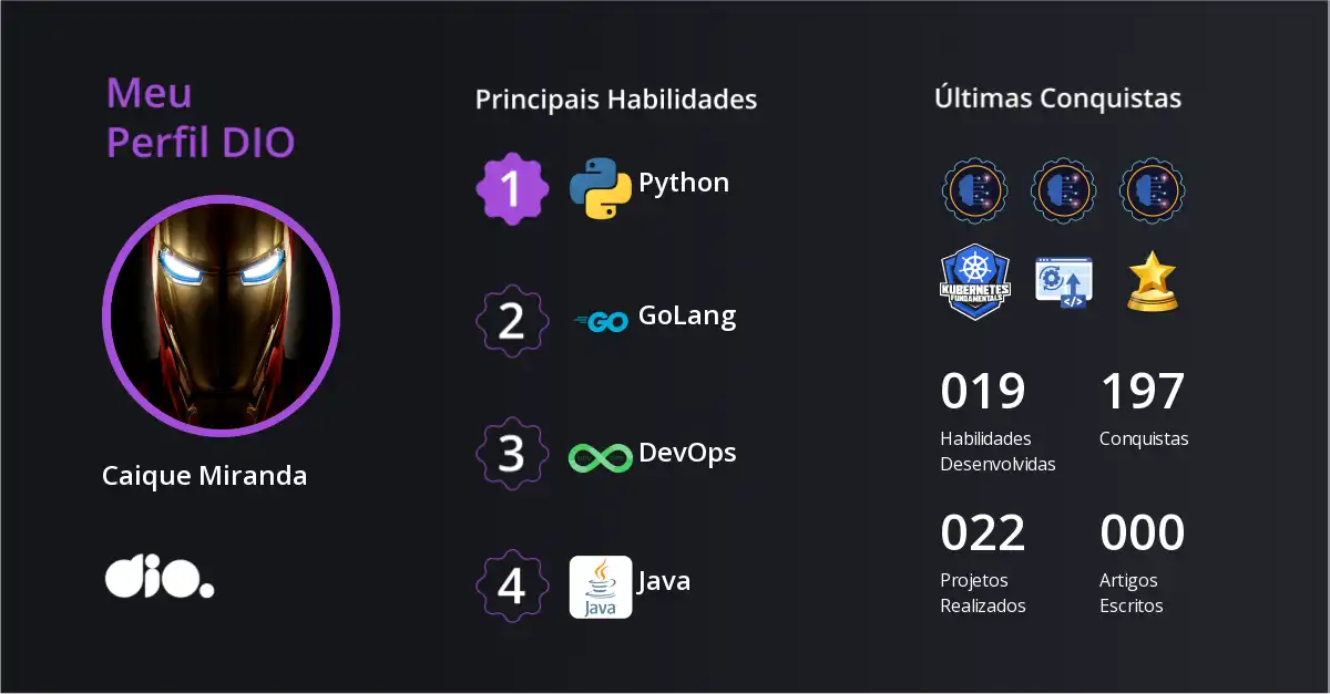 Caique Miranda — DIO Community Profile