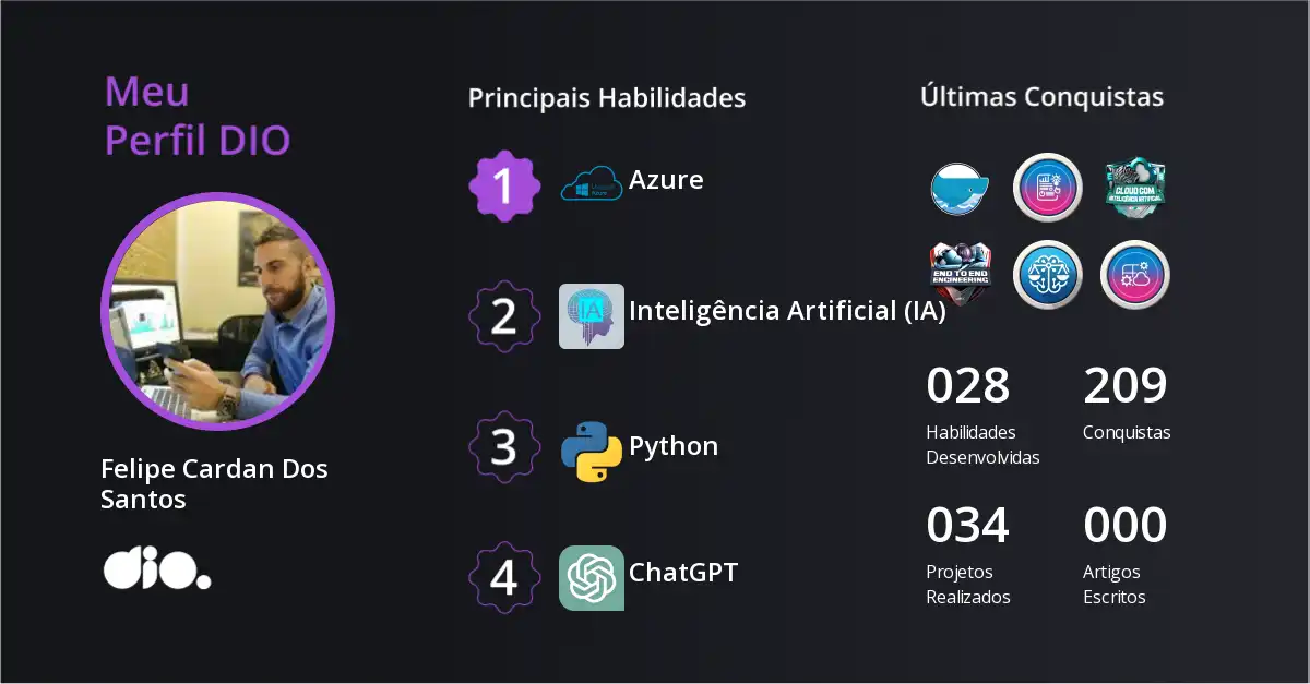 Felipe Cardan Dos Santos — DIO Community Profile