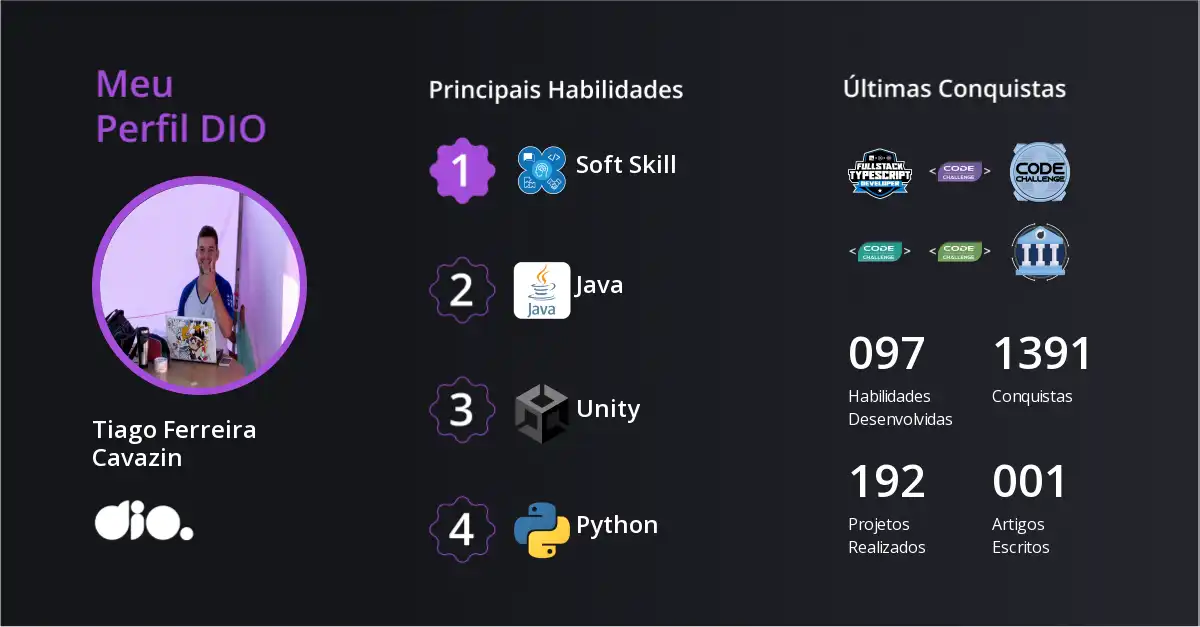 Tiago Ferreira Cavazin — DIO Community Profile