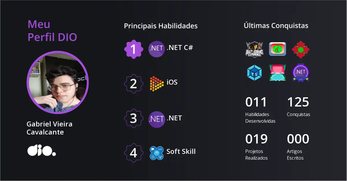 Gabriel Vieira Cavalcante — DIO Community Profile