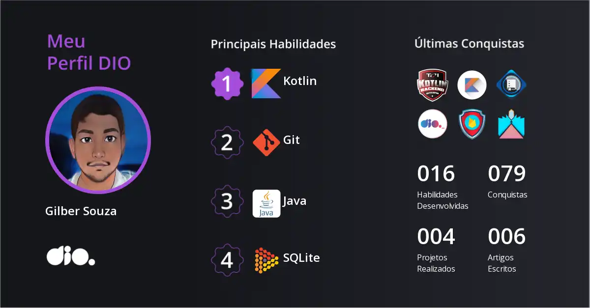 Gilber Souza — DIO Community Profile