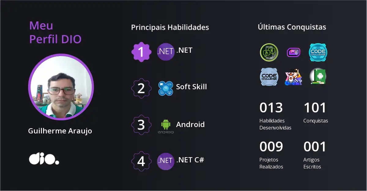 Guilherme Araujo — DIO Community Profile