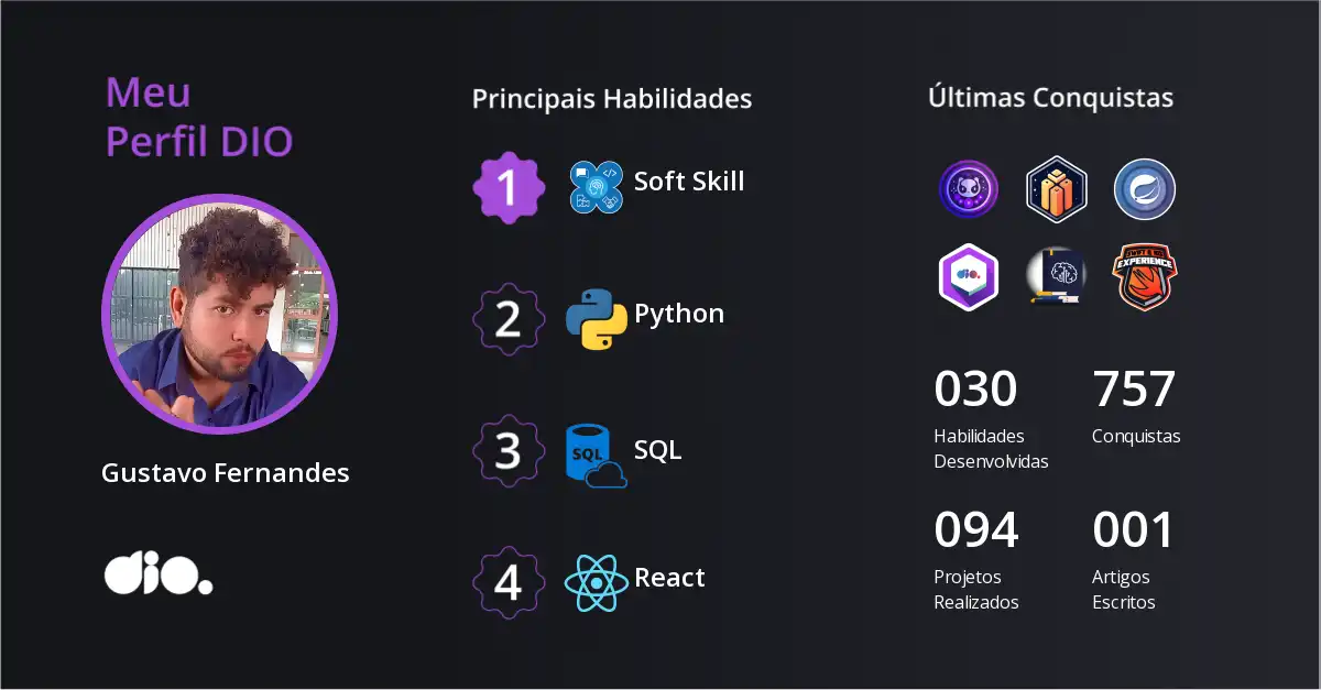 Gustavo Fernandes — DIO Community Profile