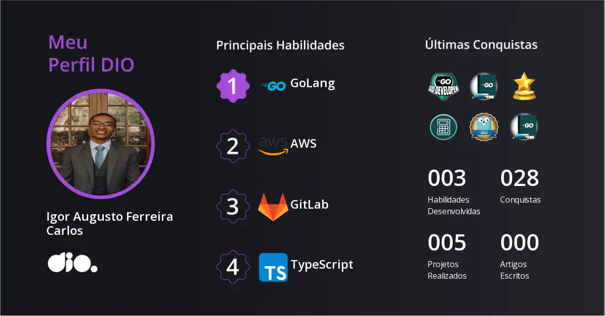 Igor Augusto Ferreira Carlos — DIO Community Profile