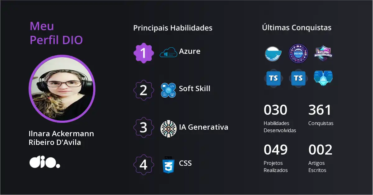 Ilnara Ackermann Ribeiro D'Avila — DIO Community Profile