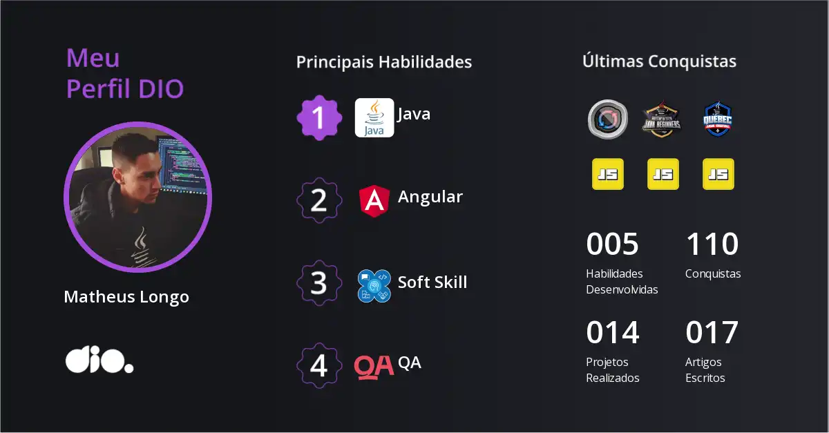 Matheus Macedo Longo — DIO Community Profile