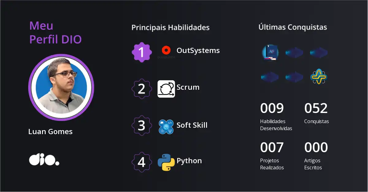 Luan Gomes — DIO Community Profile
