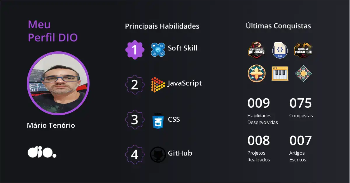 Mário Tenório — DIO Community Profile