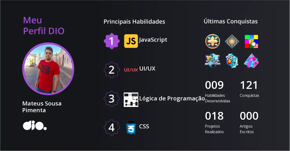 Mateus Sousa Pimenta — DIO Community Profile