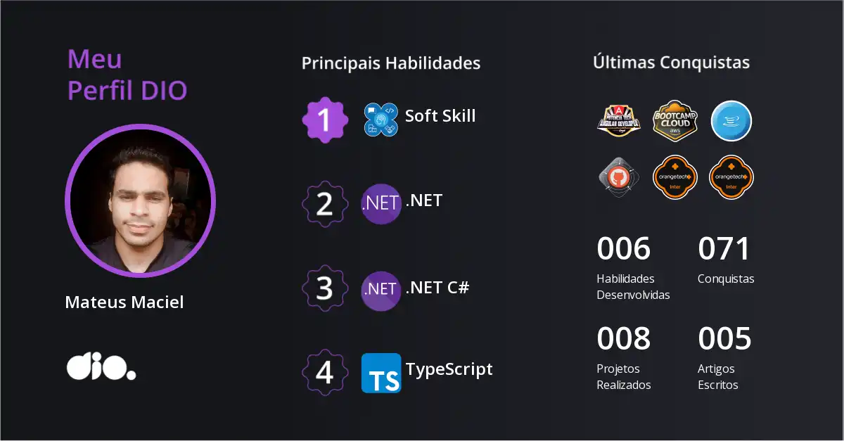 Mateus Maciel — DIO Community Profile