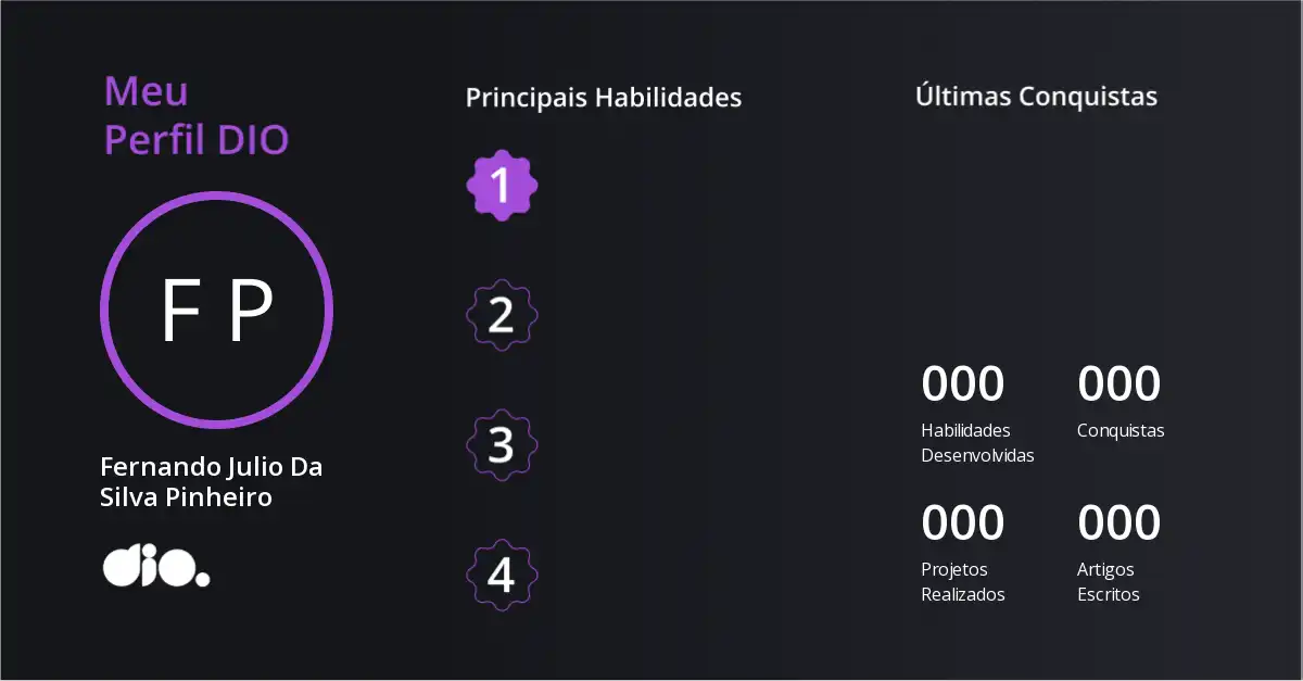 Fernando Julio Da Silva Pinheiro — DIO Community Profile