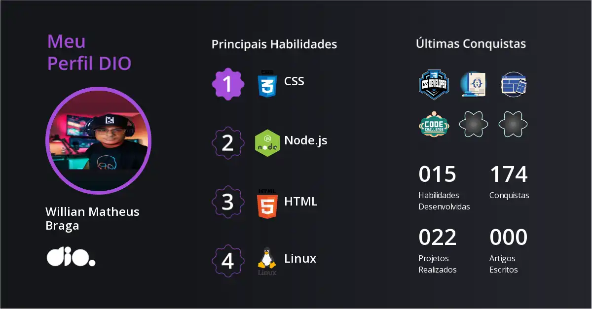 Willian Matheus Braga — DIO Community Profile