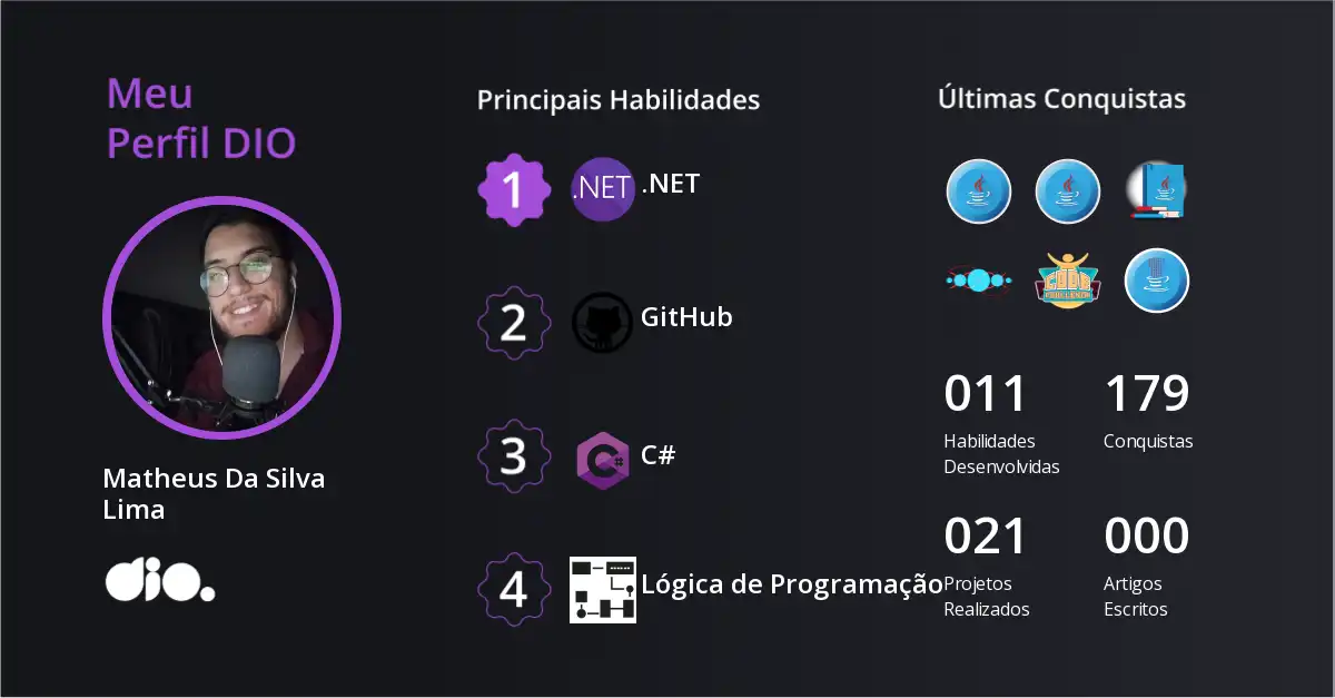 Matheus Da Silva Lima — DIO Community Profile