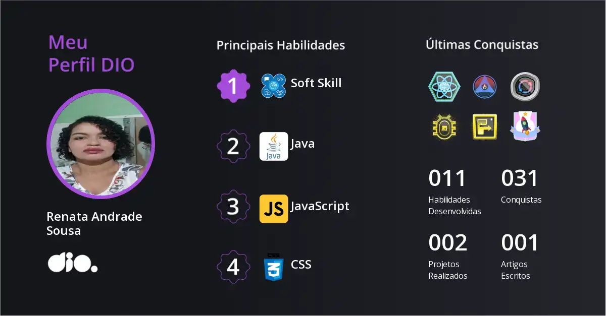 Renata Andrade Sousa — DIO Community Profile