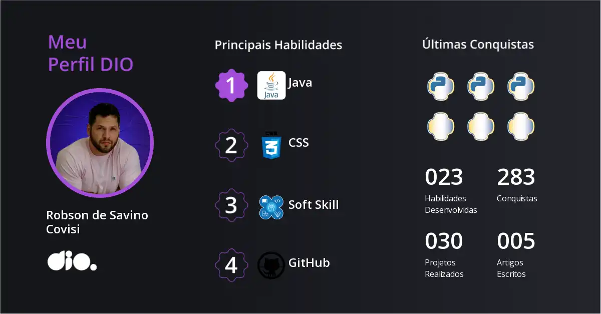 Robson de Savino Covisi — DIO Community Profile