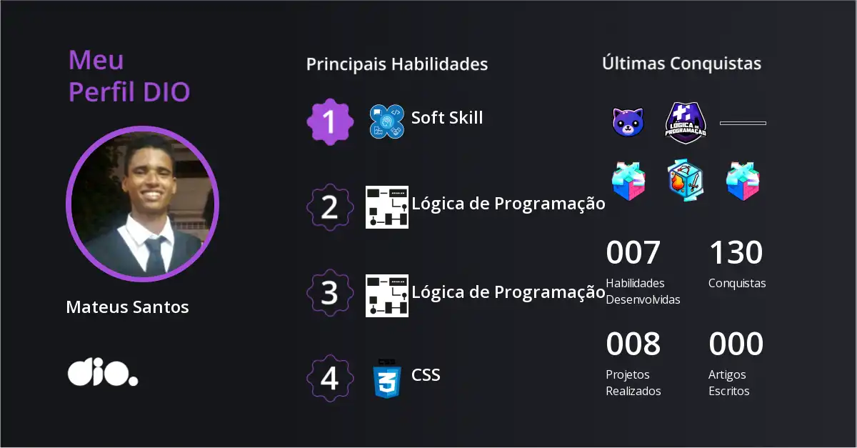 Mateus Santos — DIO Community Profile