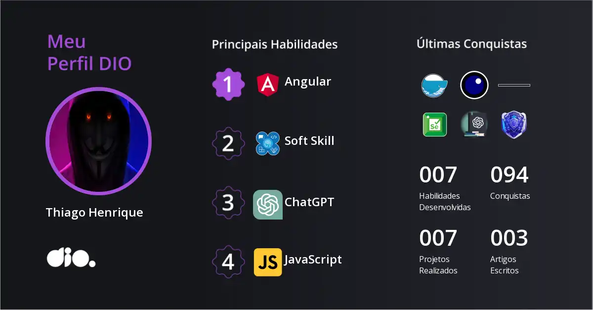 Thiago Henrique — DIO Community Profile