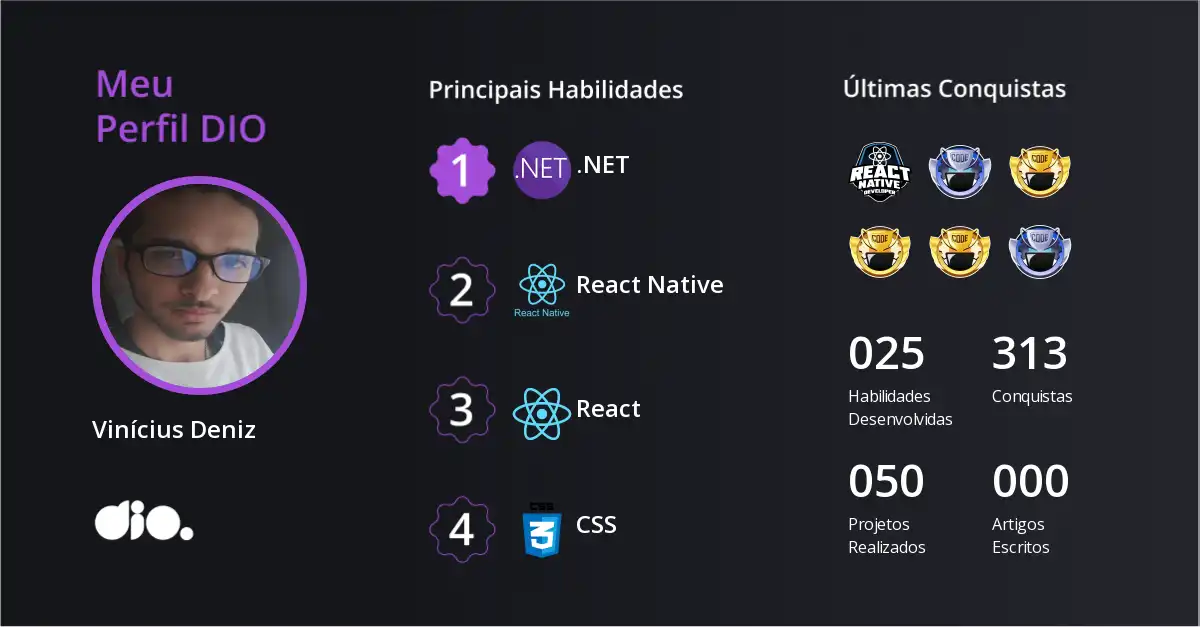 Vinícius Viana Deniz — DIO Community Profile