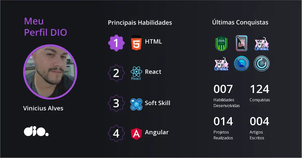 Vinicius Alves — DIO Community Profile