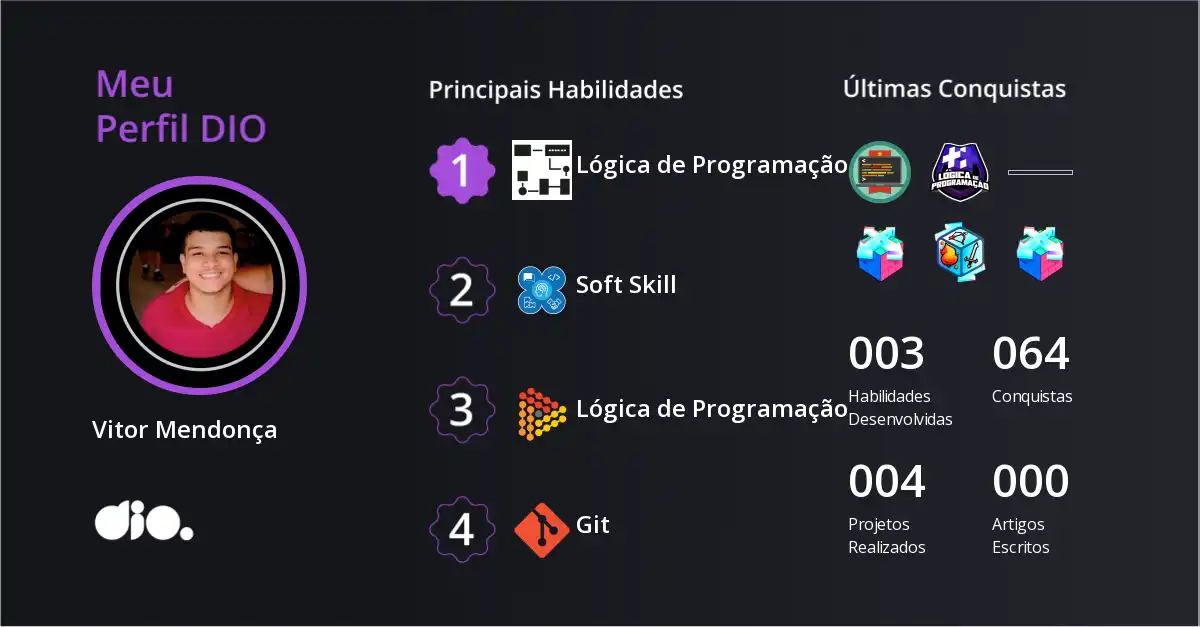 Vitor Mendonça — DIO Community Profile